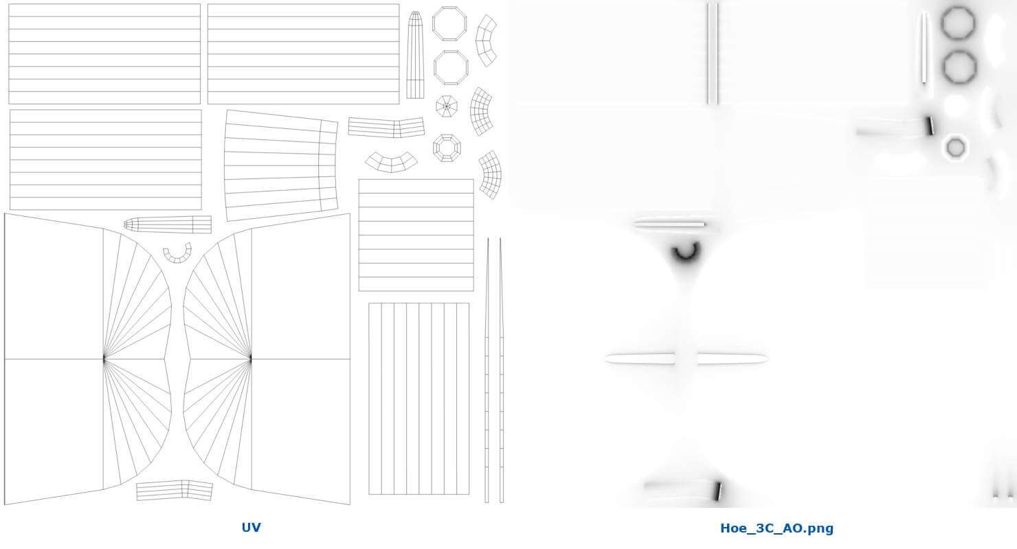 Hoe 3C - 3D Model by weeray