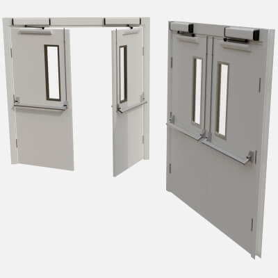 Hospital Door 1 Basic - 3D Model by weeray