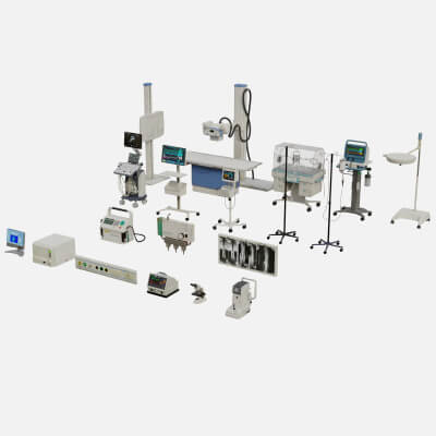 Hospital Props Collection 1B - 3D Model by weeray