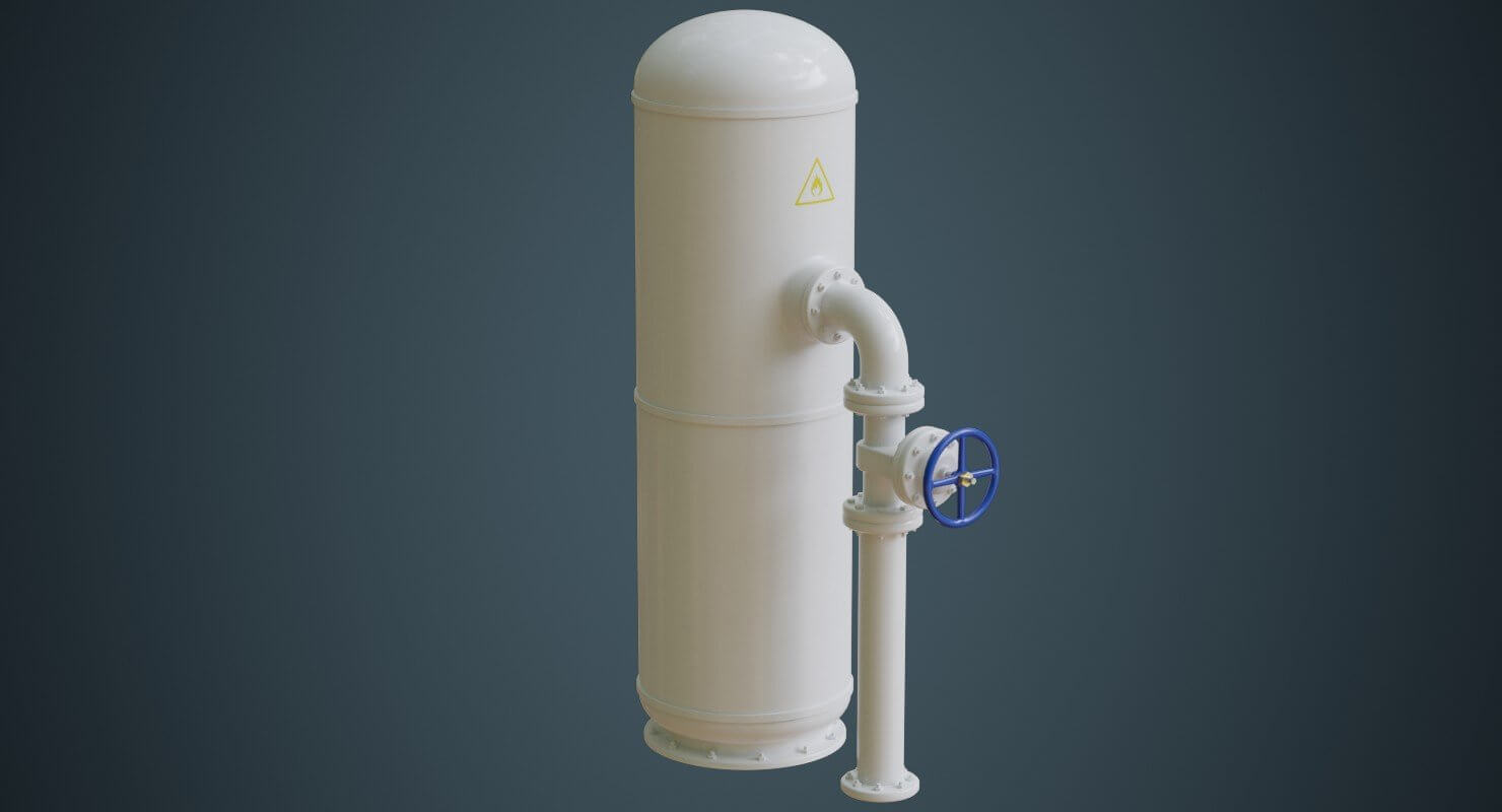 Indoor Gas Storage 1A - 3D Model by weeray