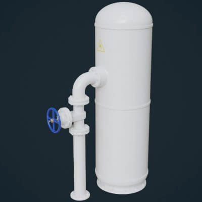 Indoor Gas Storage 1A - 3D Model by weeray