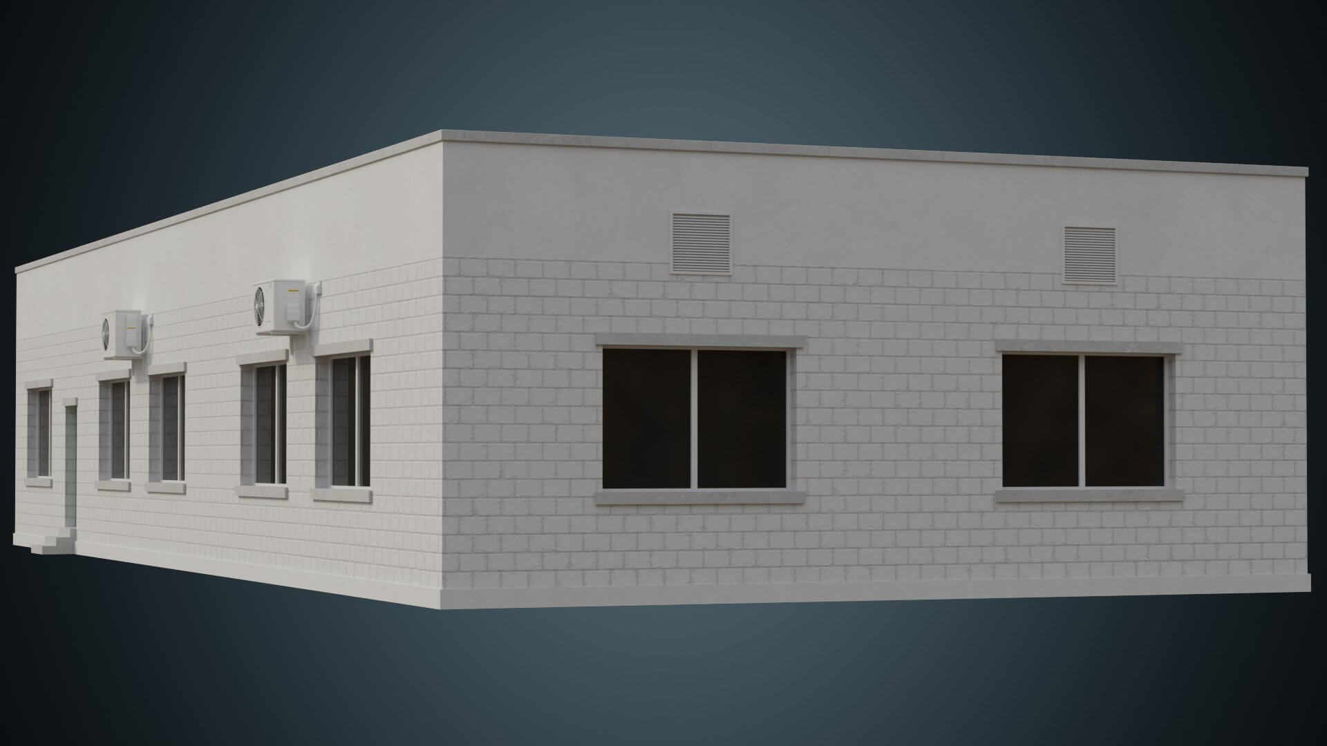 Industrial Building 3A - 3D Model by weeray