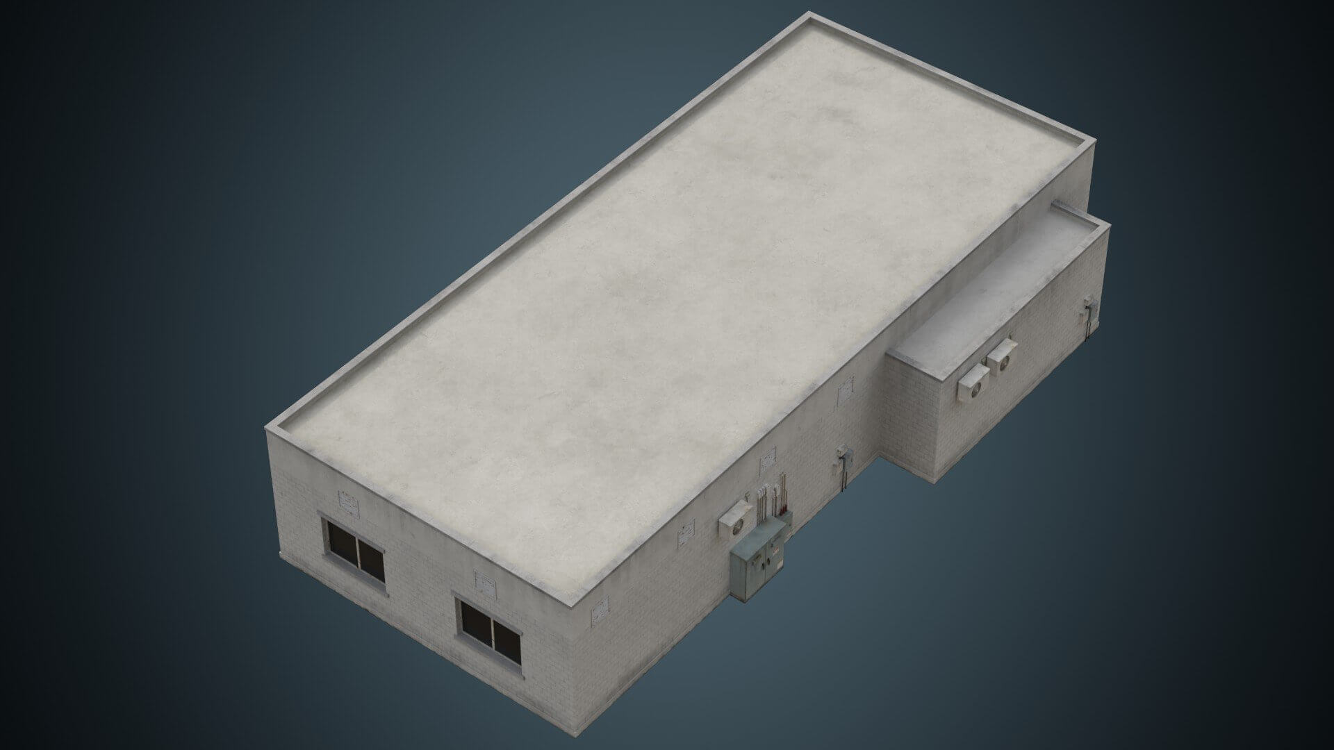 Industrial Building 3B - 3D Model by weeray