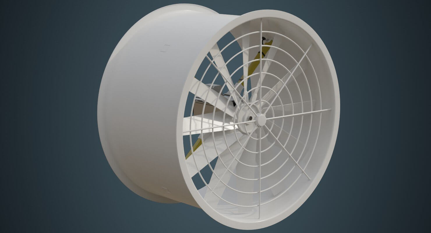 Industrial Fan 2A - 3D Model by weeray