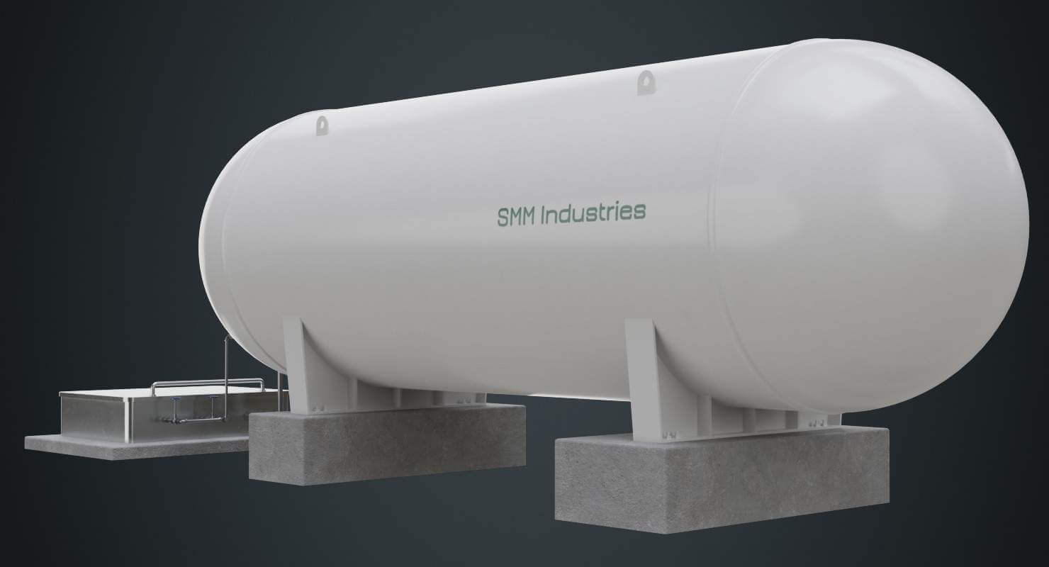 Industrial Gas Tank - 3D Model by weeray