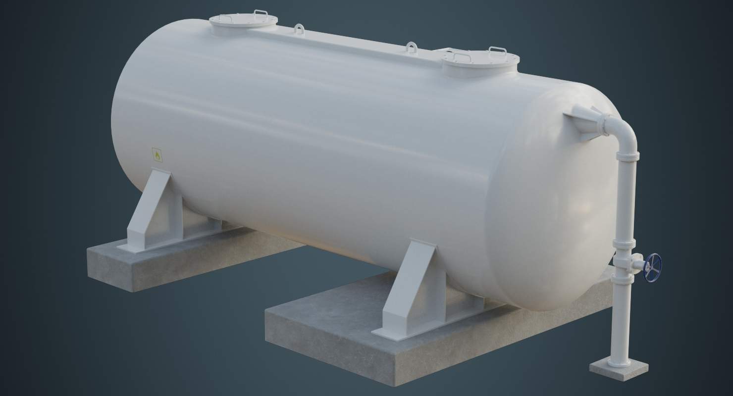 Industrial Gas Tank 5A - 3D Model by weeray
