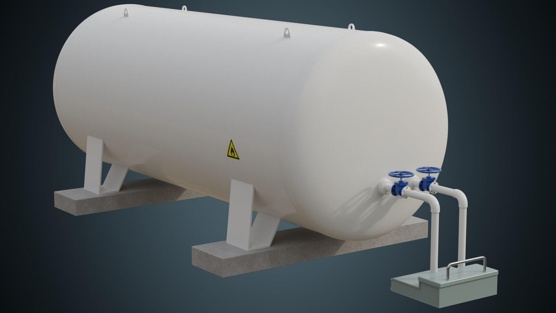 Industrial Gas Tank 6A - 3D Model by weeray