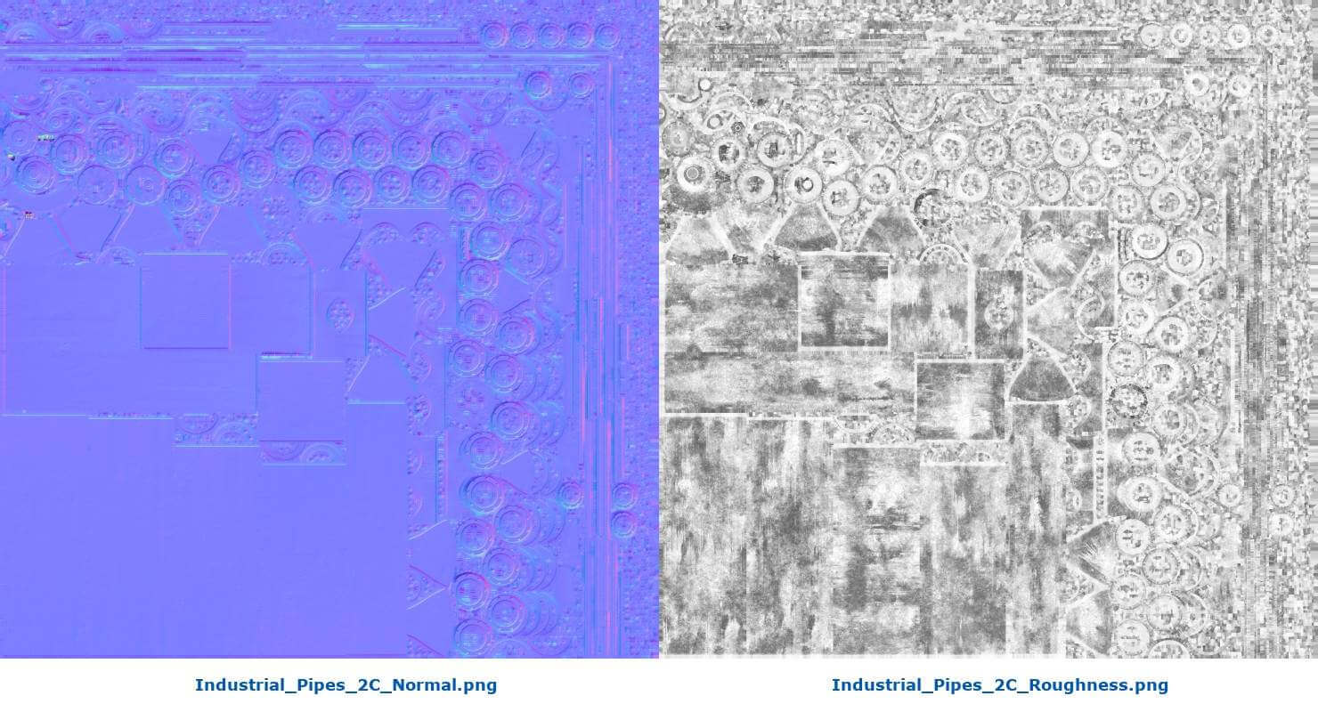 Industrial Pipes 2C - 3D Model by weeray