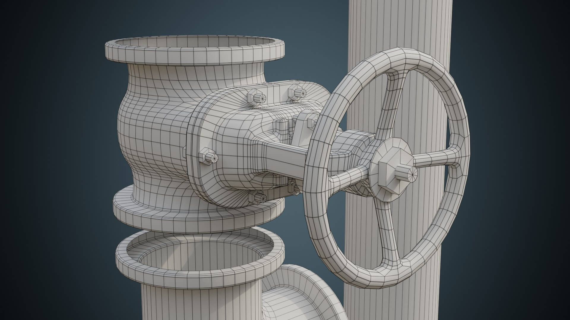 Industrial Pipes 5 Basic - 3D Model by weeray