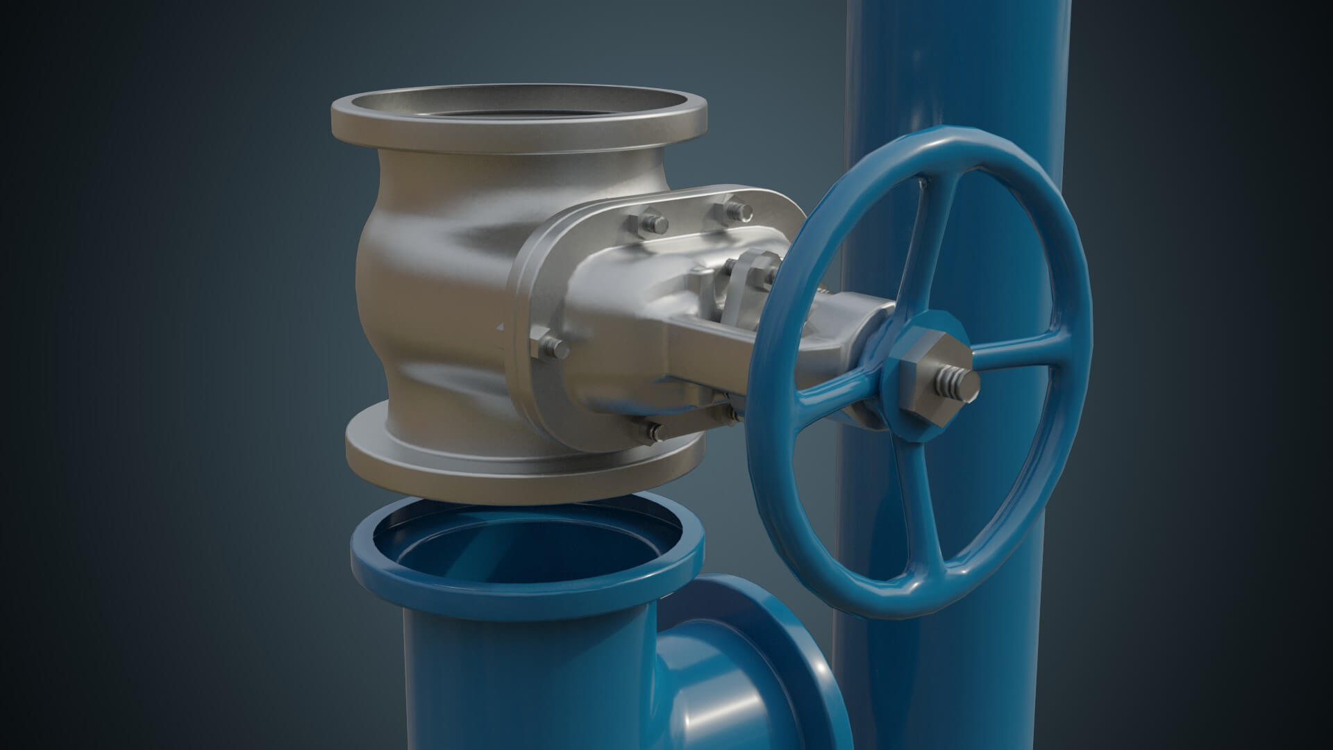 Industrial Pipes 5A - 3D Model by weeray