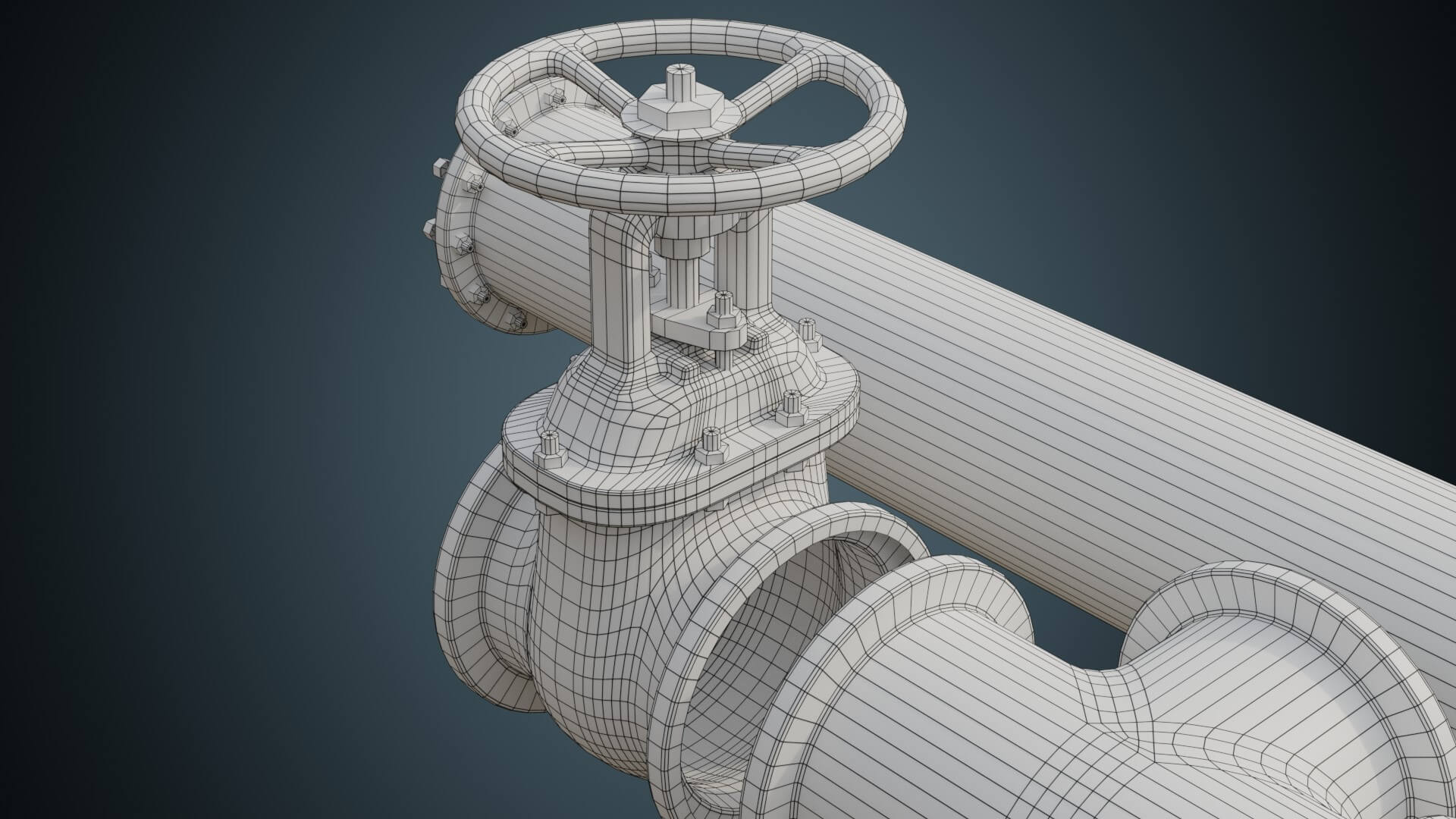 Industrial Pipes 6 Basic - 3D Model by weeray