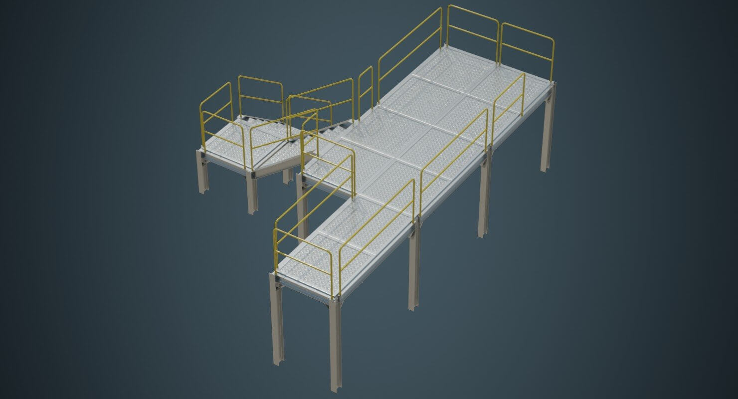 Industrial Platform 1A - 3D Model by weeray