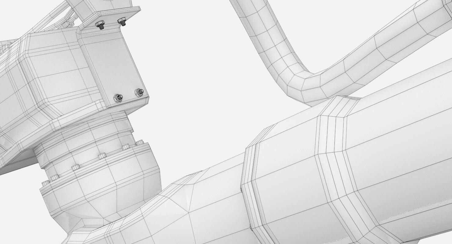 Industrial Robot (textured) - 3D Model by weeray