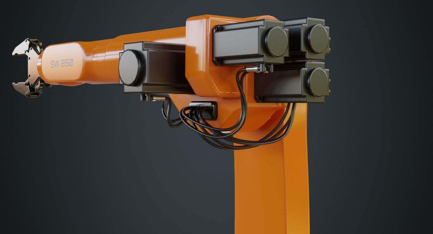 Industrial Robot 3A - 3D Model by weeray