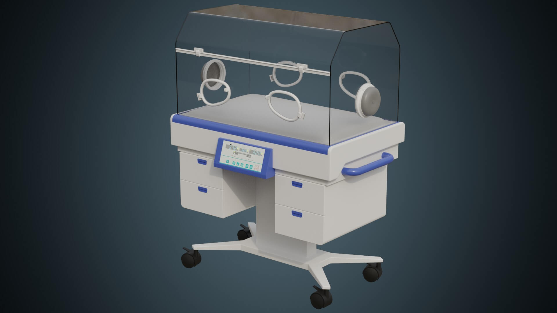 Infant Incubator 1 Basic - 3D Model by weeray