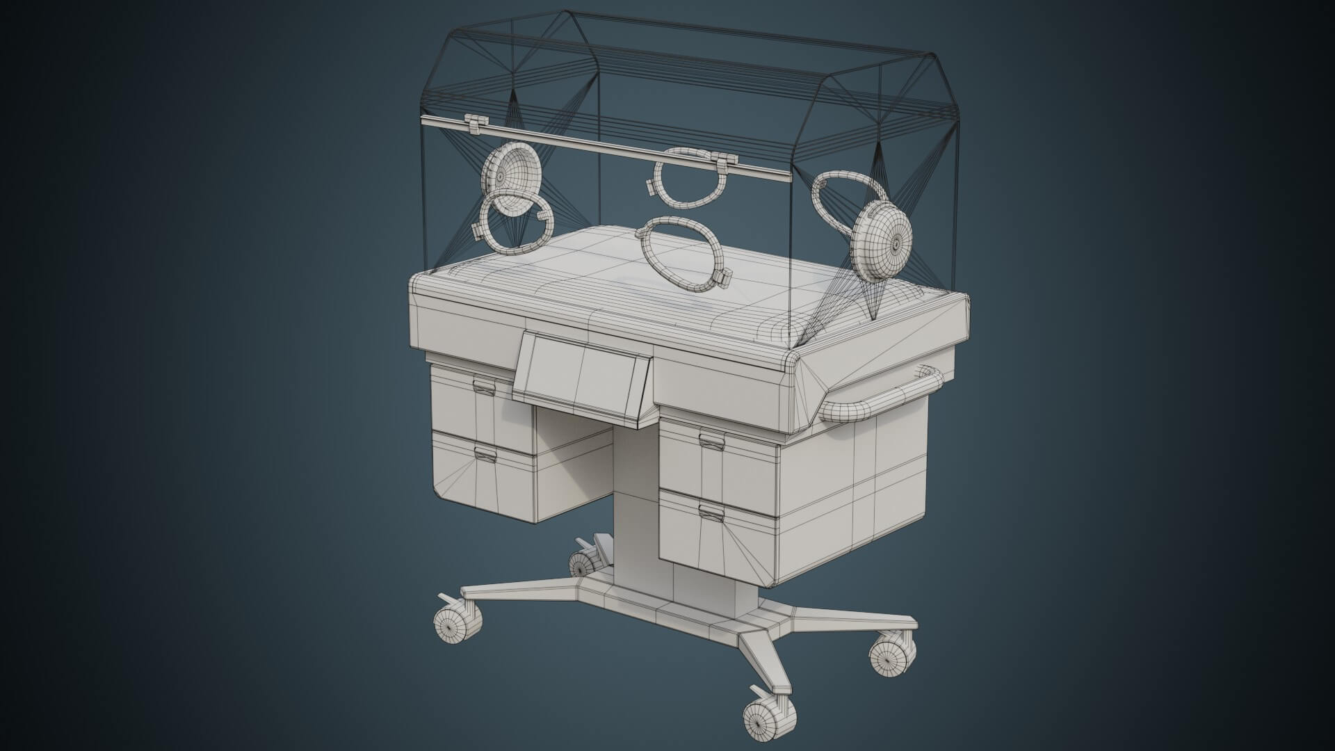 Infant Incubator 1 Basic - 3D Model by weeray