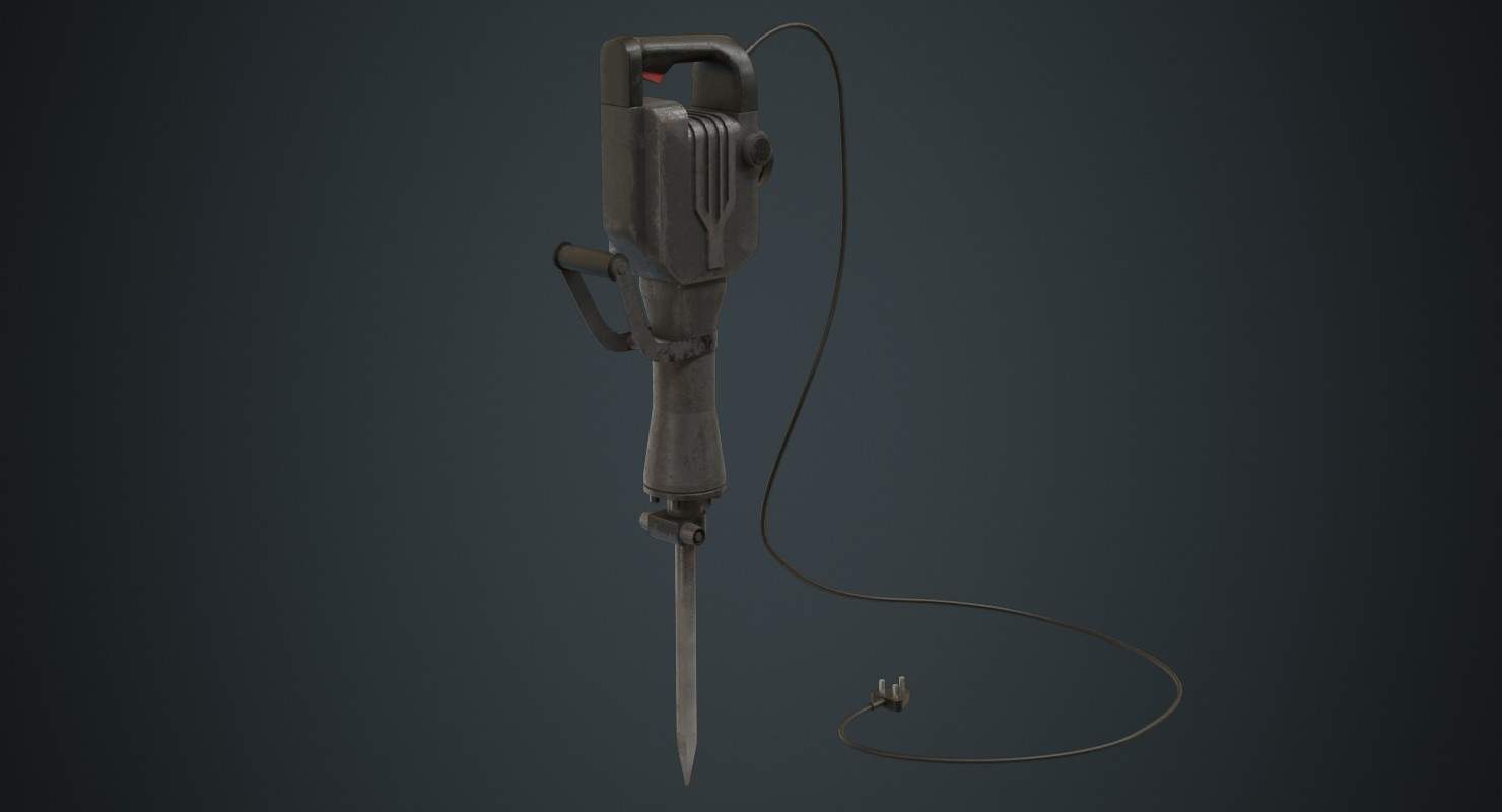 Jackhammer (old) - 3D Model by weeray