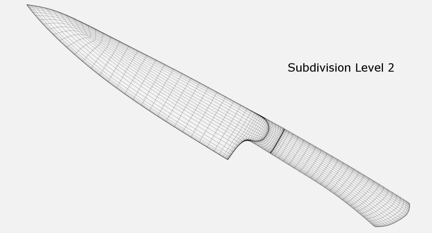 Kitchen Knife - 3D Model by weeray