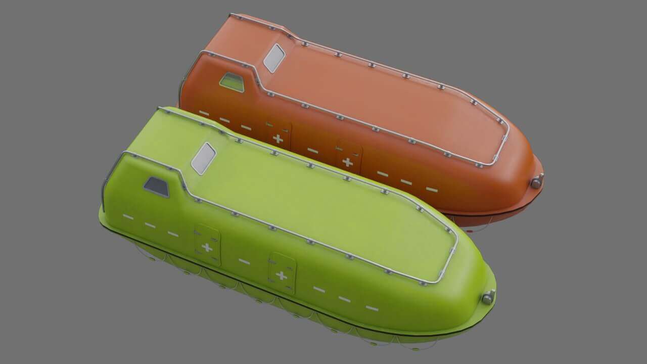 Lifeboat - 3D Model by weeray