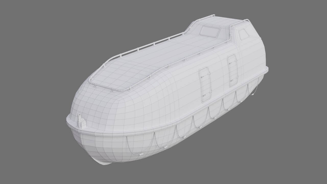 Lifeboat - 3D Model by weeray