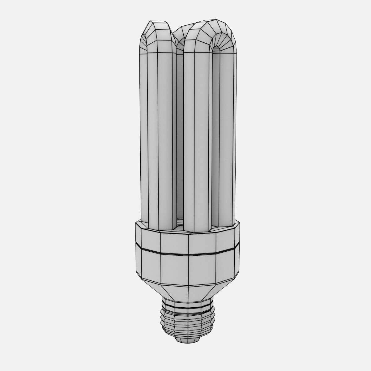 CFL Light Bulb - 3D Model by weeray