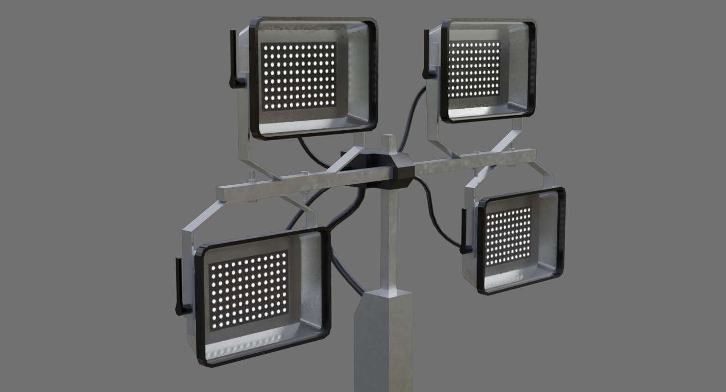 Light Tower - 3D Model by weeray