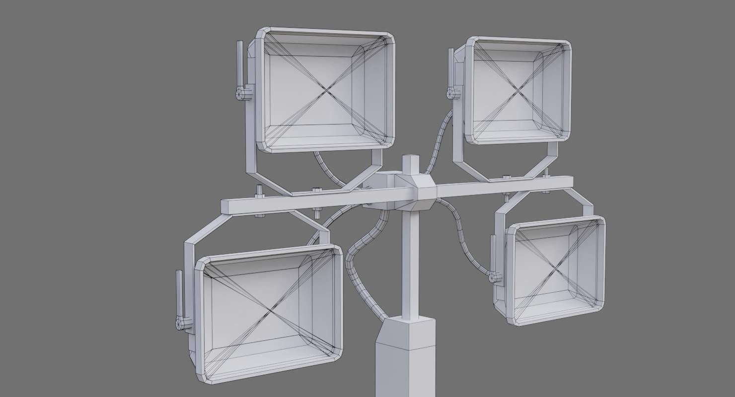 Light Tower - 3D Model by weeray