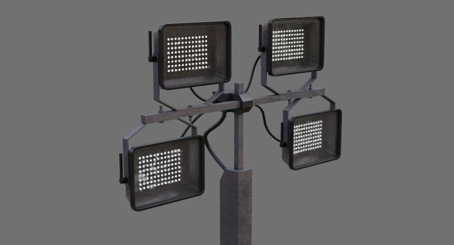 Light Tower (old) - 3D Model by weeray