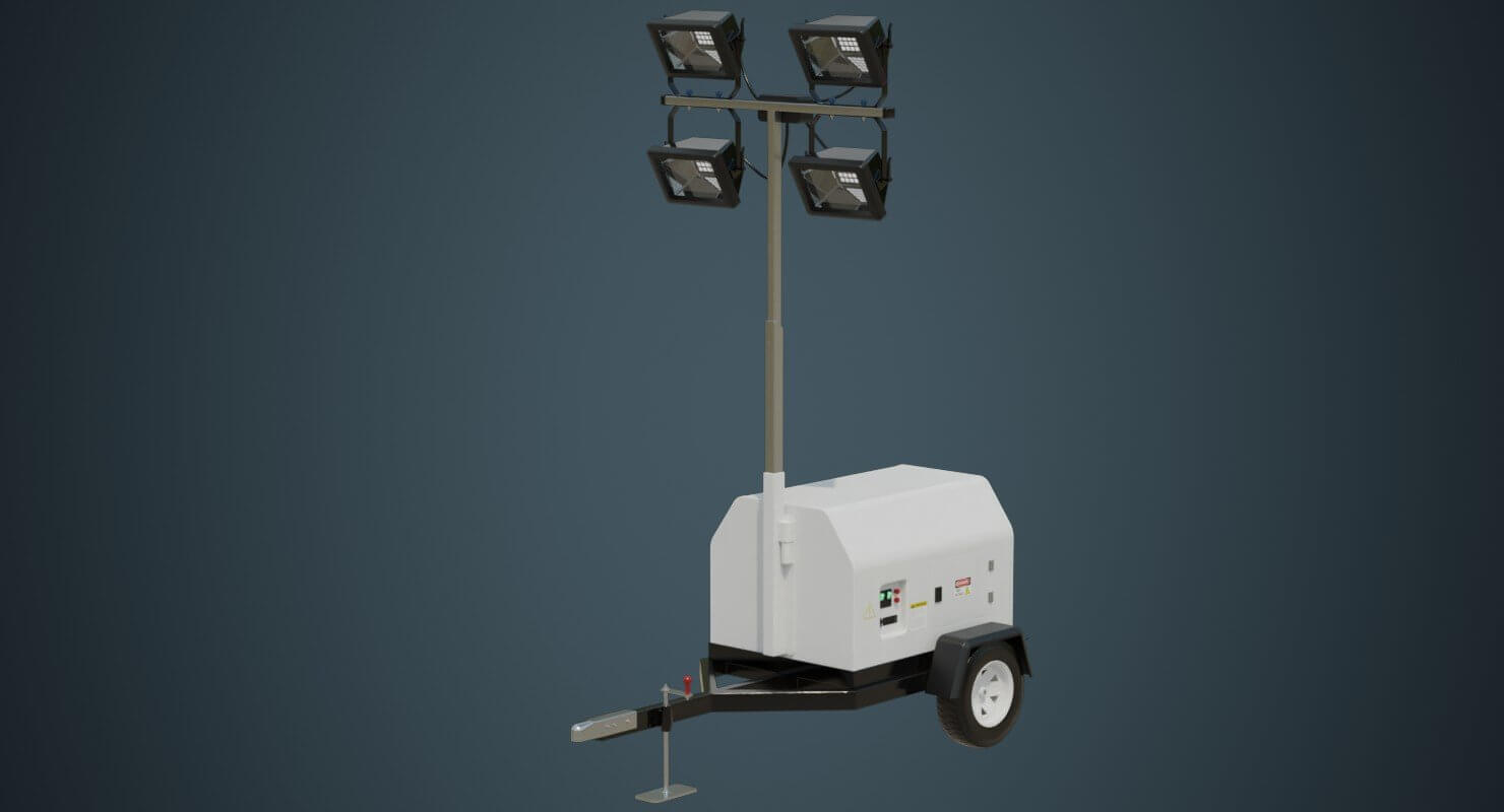 Light Tower 2A - 3D Model by weeray