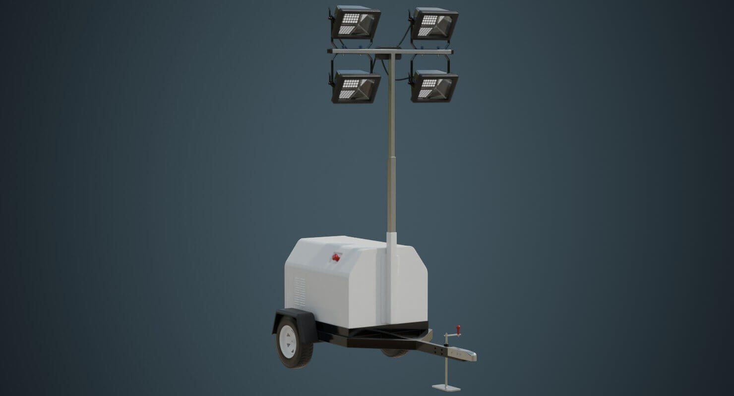 Light Tower 2A - 3D Model by weeray