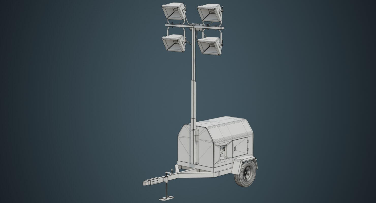 Light Tower 2A - 3D Model by weeray