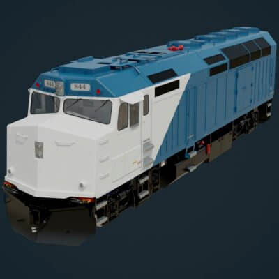 WAP-4 Indian Locomotive Free 3D Model