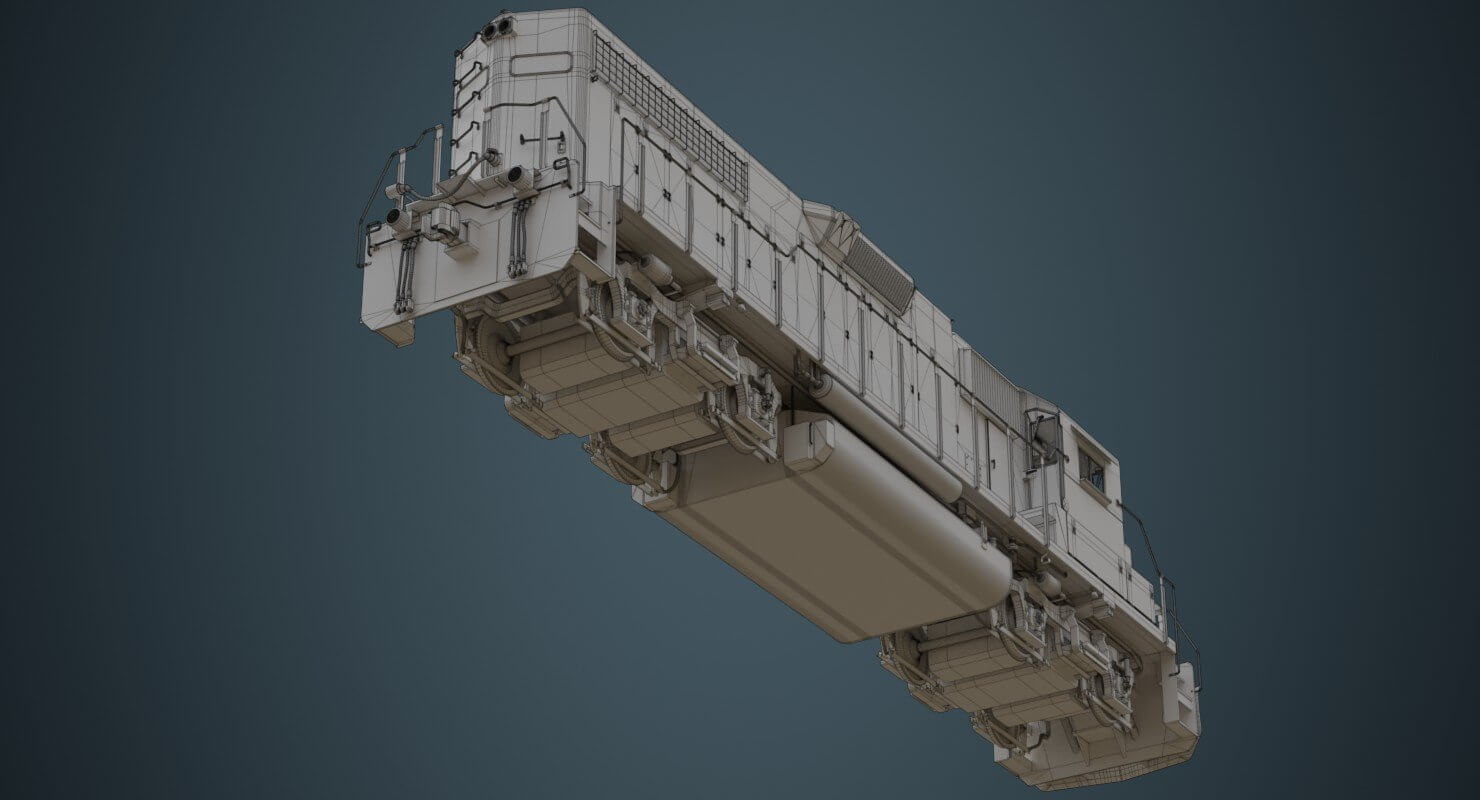 Locomotive 2A - 3D Model by weeray