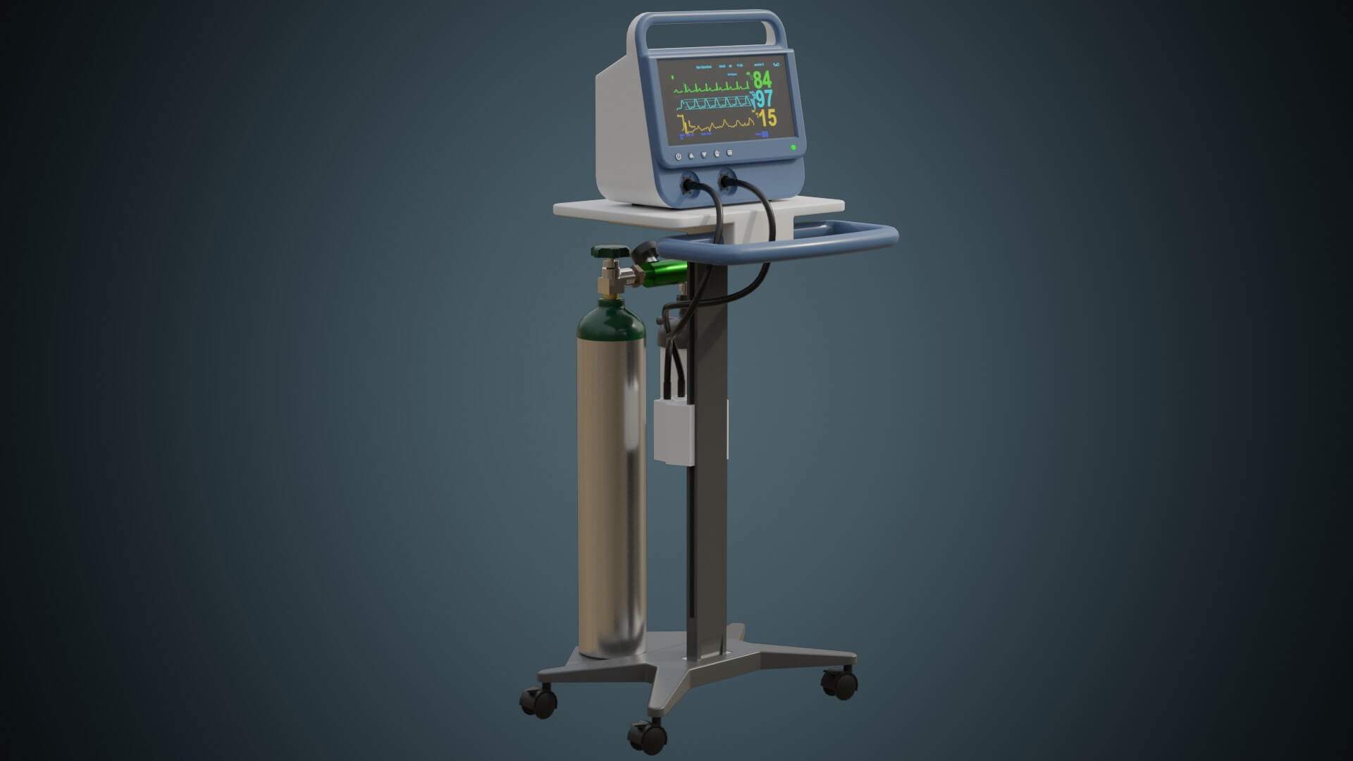 Medical Monitor 1 Basic - 3D Model by weeray