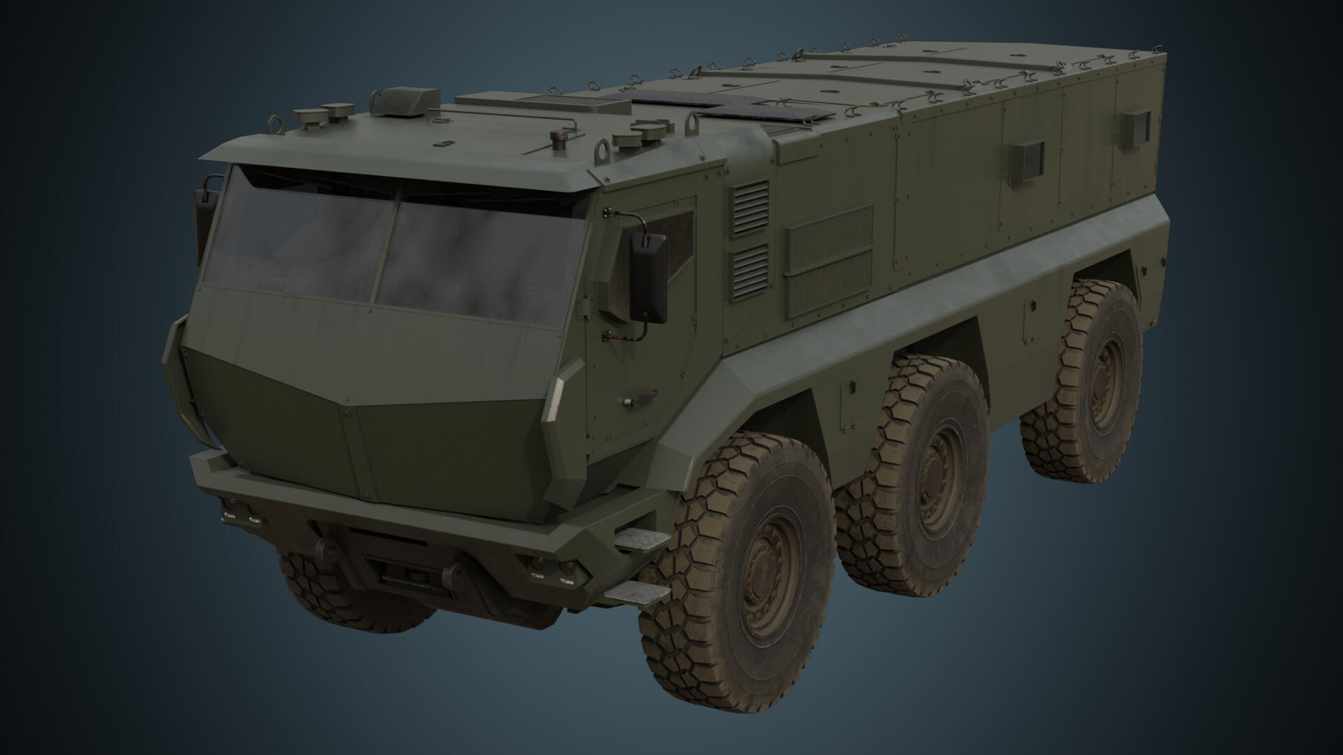 Military Truck 1B - 3D Model by weeray