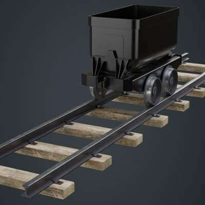 Mining Cart - 3D Model by weeray