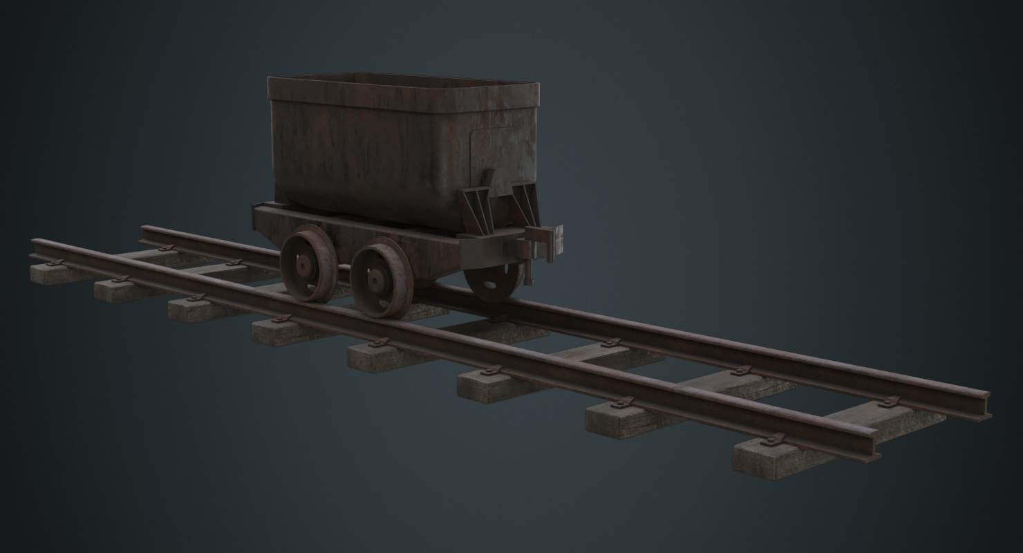 Mining Cart (old) - 3D Model by weeray