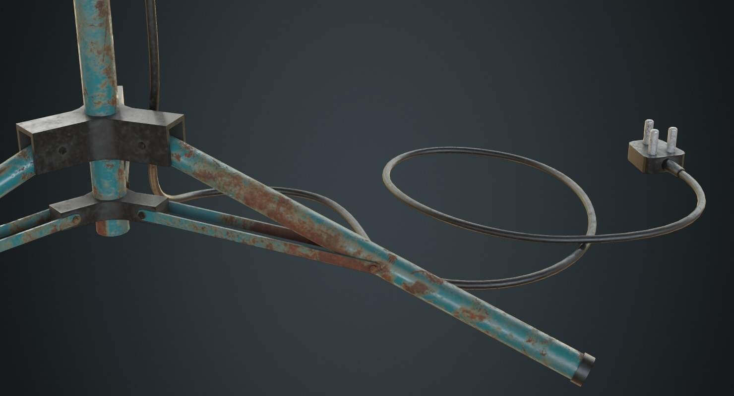 Mobile Construction Light 1B - 3D Model by weeray