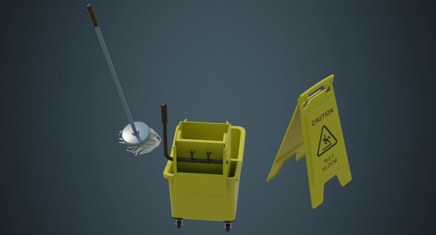 Mop Wringer 1A - 3D Model by weeray