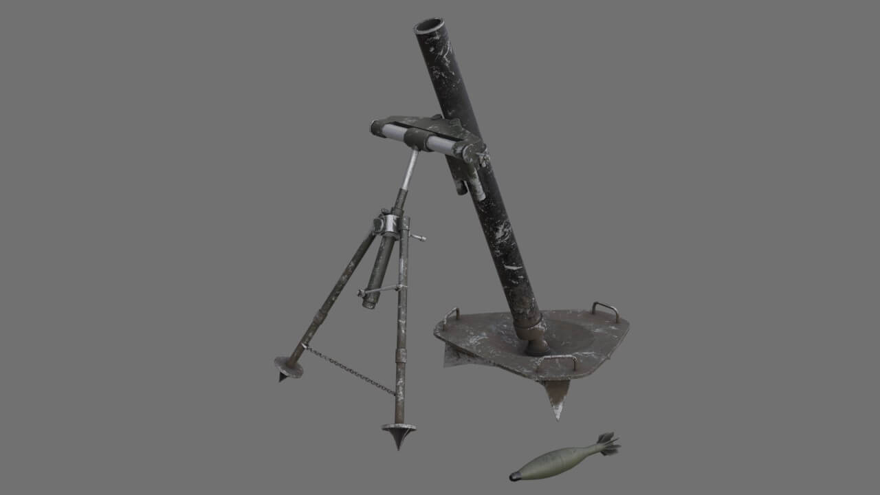 Mortar (old) - 3D Model by weeray