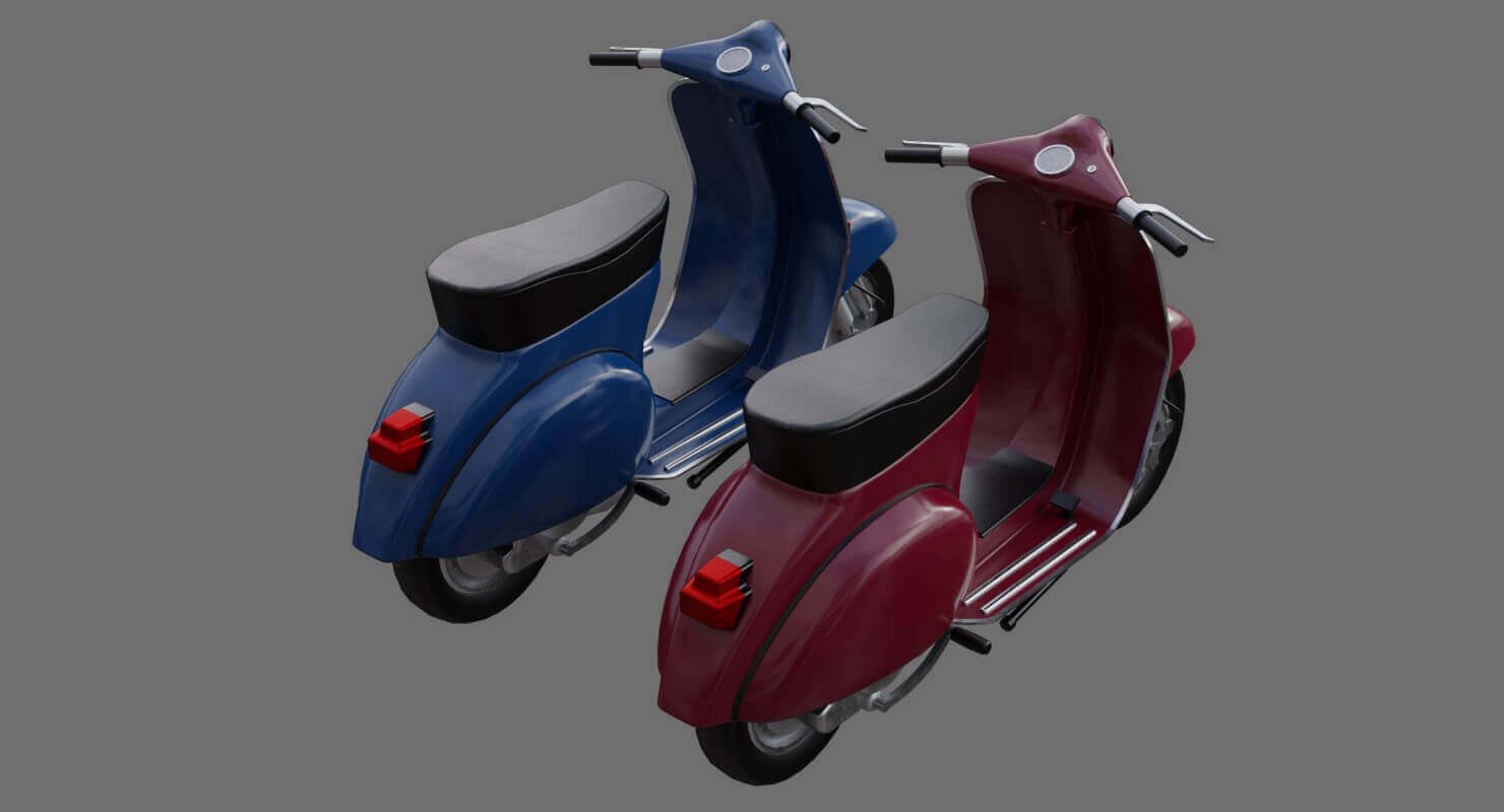 Motor Scooter - 3D Model by weeray