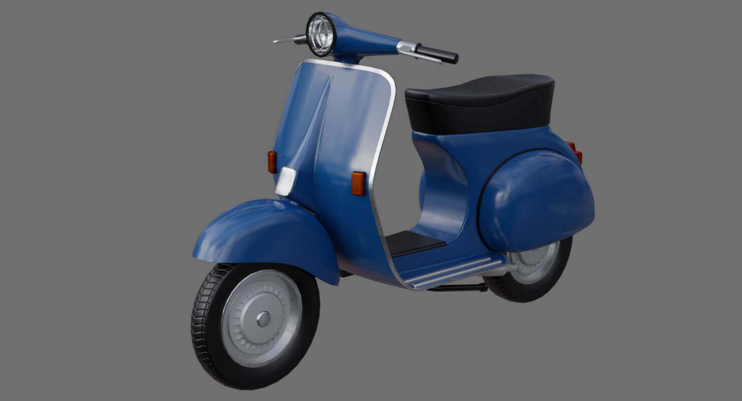 Motor Scooter - 3D Model by weeray