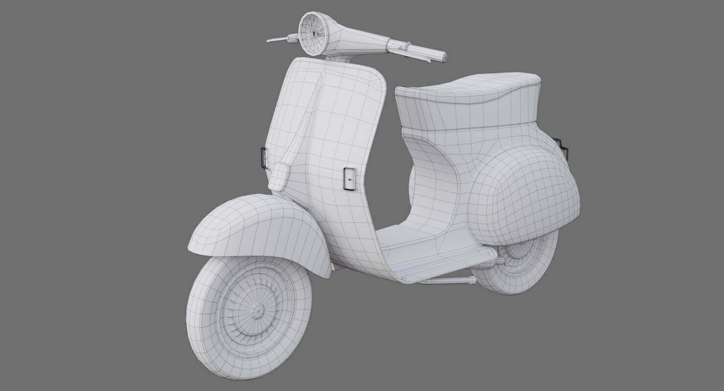 Motor Scooter - 3D Model by weeray