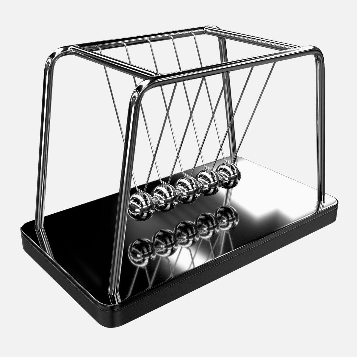 Newton Cradle - 3D Model by weeray