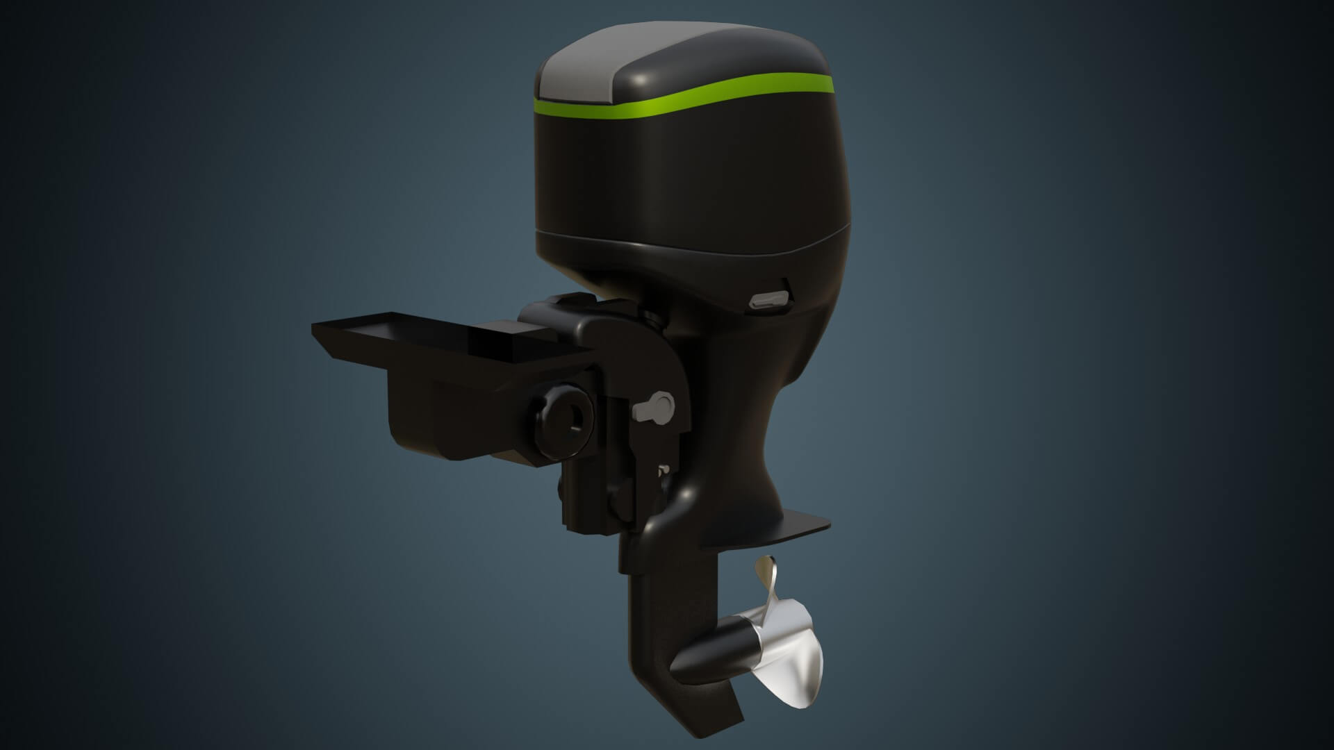 Outboard Motor 1 Basic - 3D Model by weeray