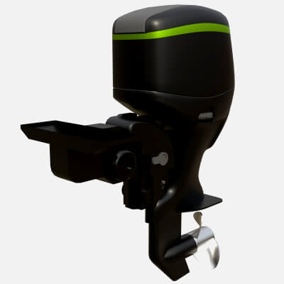Outboard Motor 1 Basic - 3D Model by weeray