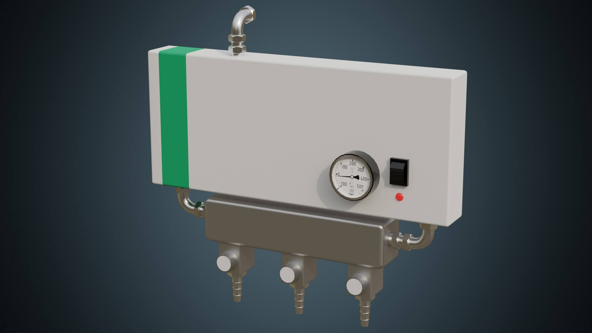 Oxygen Distributor 1 Basic - 3D Model by weeray