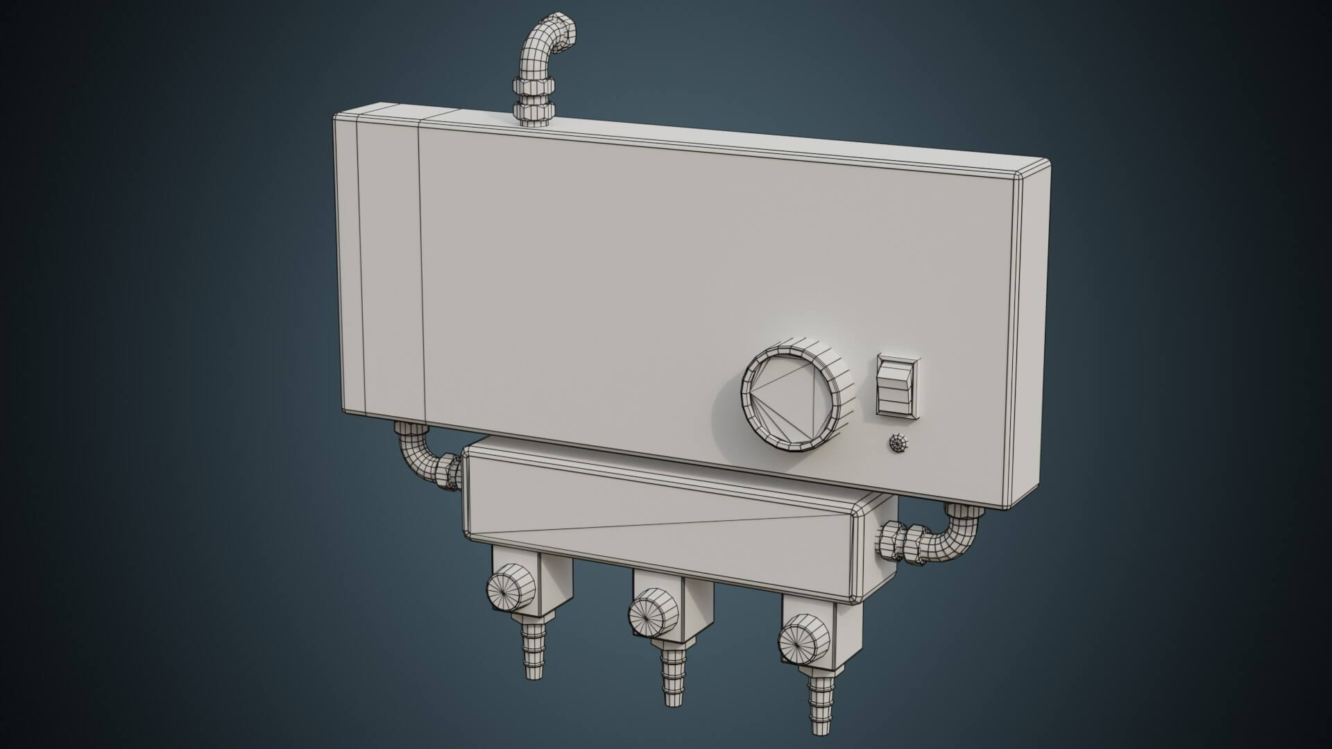 Oxygen Distributor 1 Basic - 3D Model by weeray