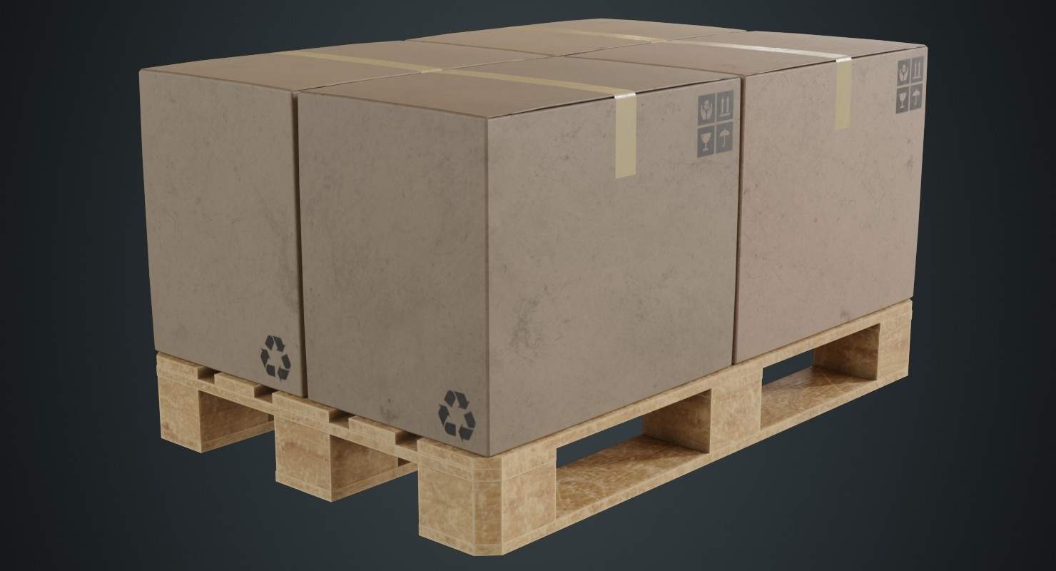 Pallet 2B - 3D Model by weeray