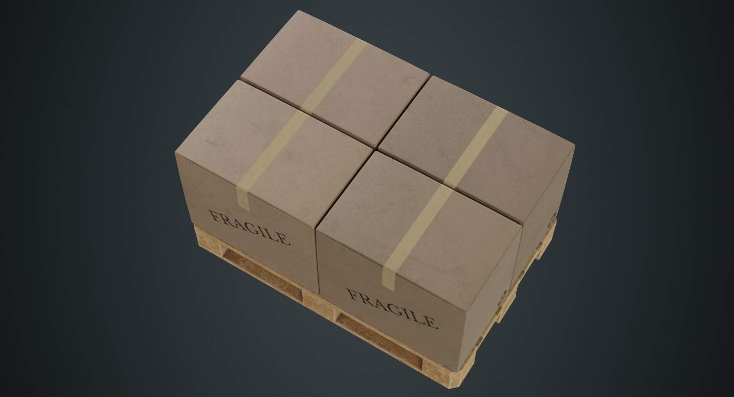 Pallet 2B - 3D Model by weeray